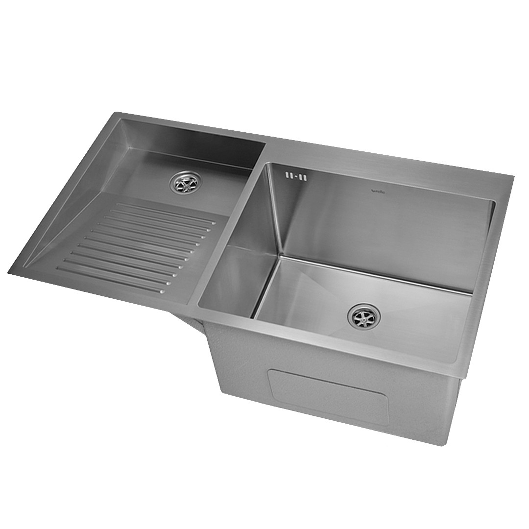 Tanque Duplo Lavanderia Welle 90x50x30cm Inox 304