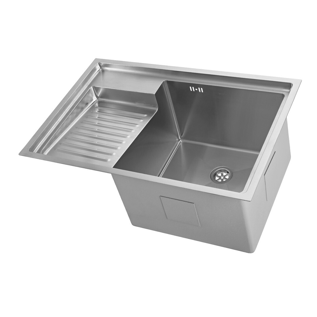 Tanque Lavanderia Welle 70x46x30cm Inox 304
