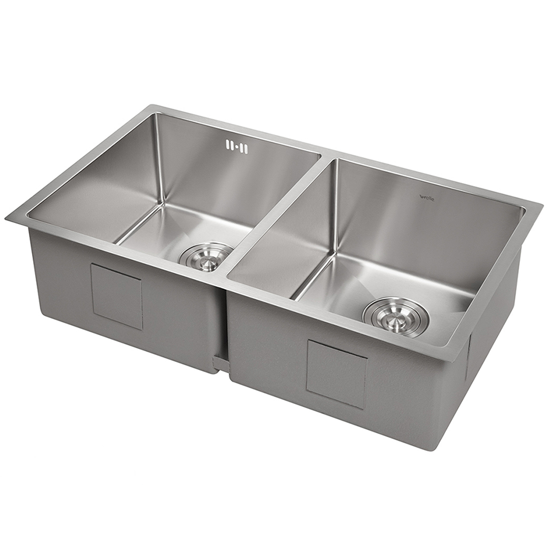 Cuba Dupla Artizan Welle 81x46x20cm Cozinha Inox 304